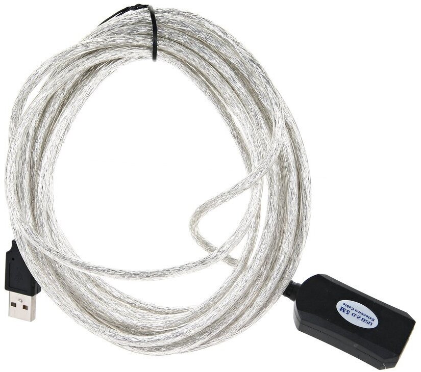 Кабель-адаптер USB2.0-repeater, удлинительный активный Af> 5м VCOM