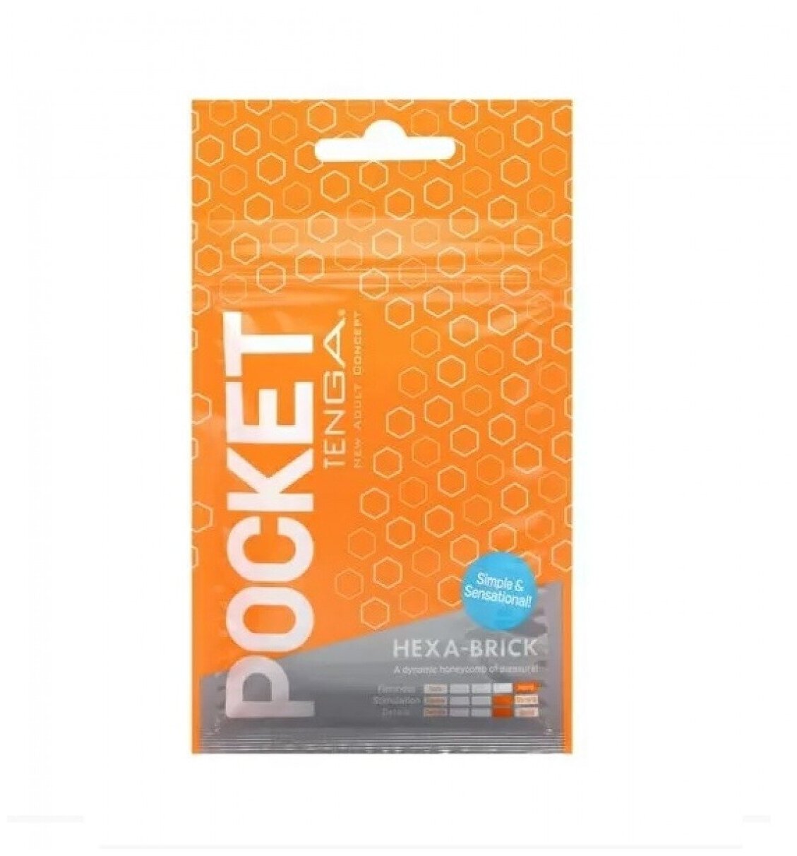 Карманный мастурбатор TENGA Pocket Hexa-Brick