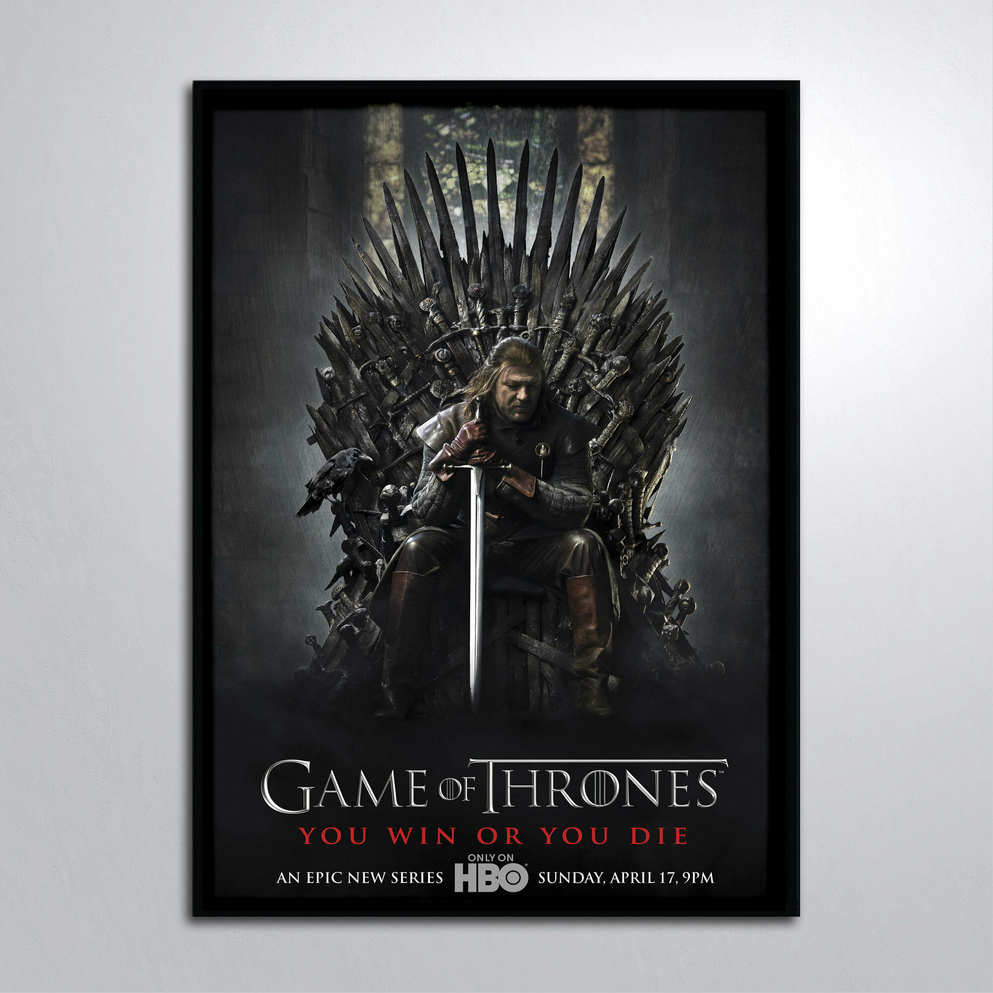 Постер без рамы/Игра престолов Эд Старк Game of Thrones