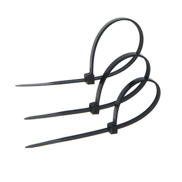 Хомут нейлоновый TUNDRA для стяжки, 3.6 х 150 мм, черный, в упаковке 100 шт.