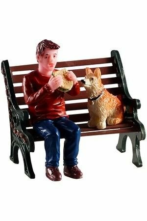 Фигурка 'Ланч с другом', полистоун, 5 см, LEMAX 02917-lemax