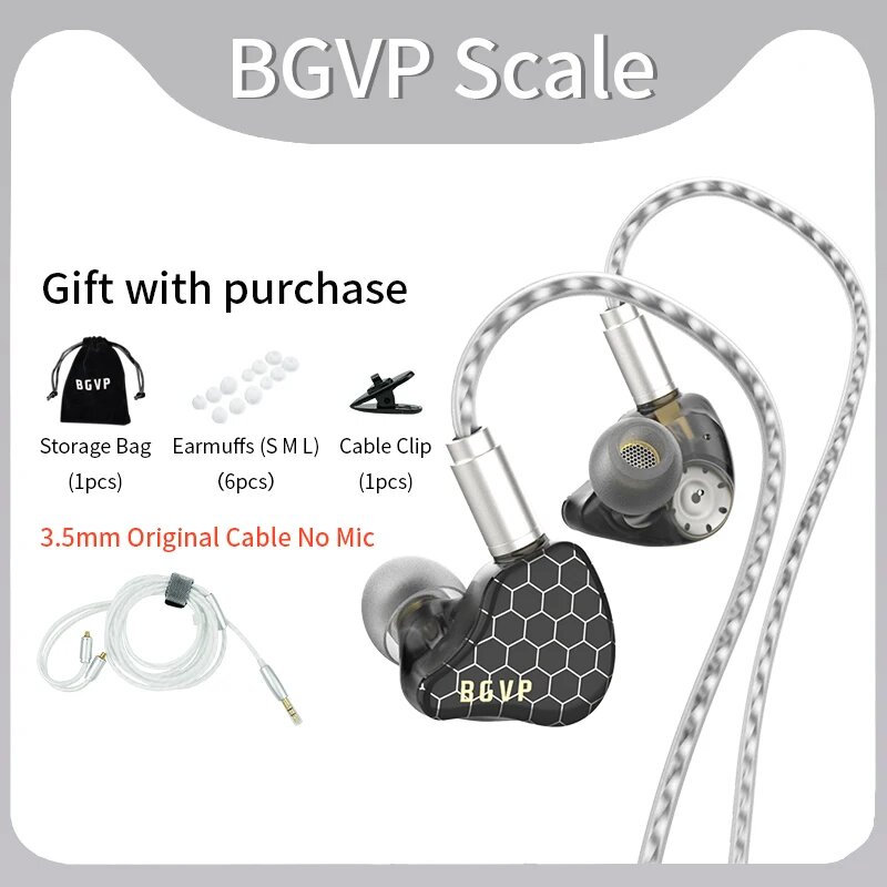 BGVP Scale Black-no MIC наушники