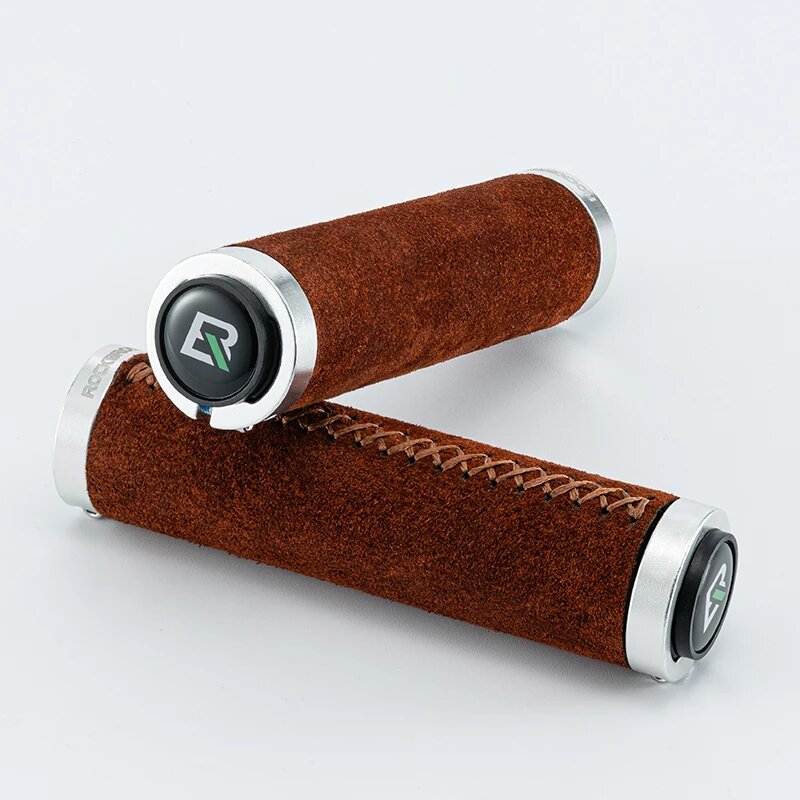 ROCKBROS Кожаные велосипедные ручки MTB