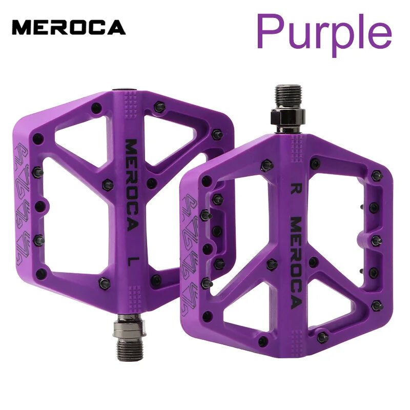 MEROCA фиолетовые педали для велосипеда, 1 пара