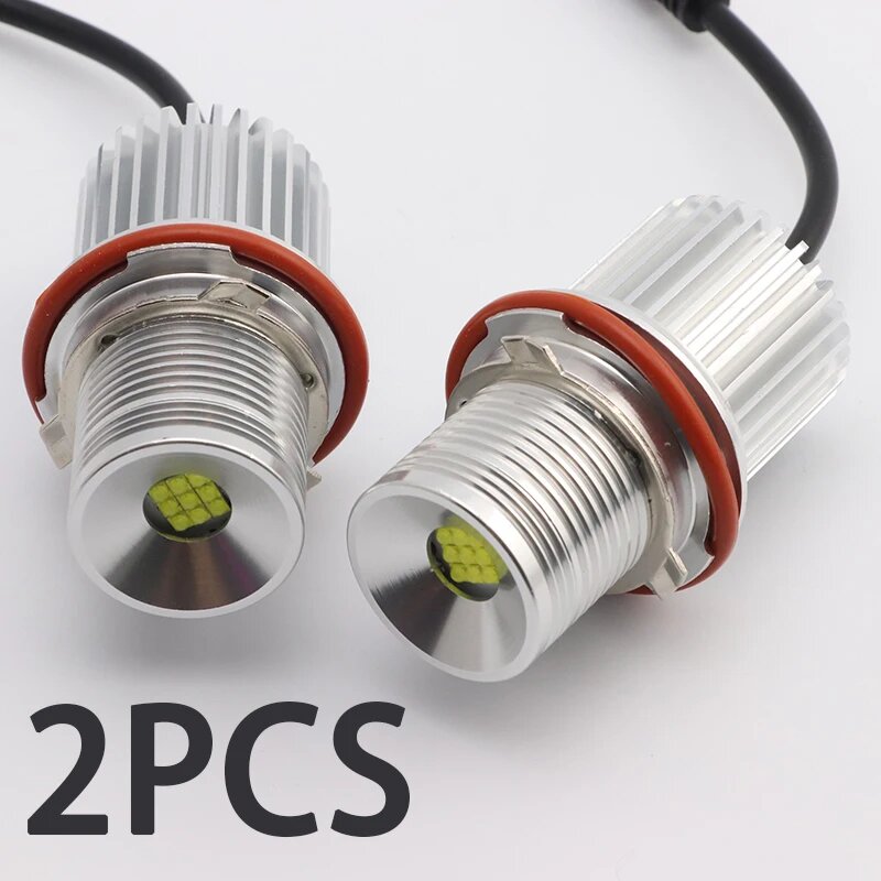 2 шт, 90 Вт, 6000 К, светодиодная лампа Angel Eyes, габаритные огни, лампы для BMW E87 E39 M5 E60 E61 E63 E64 M6 E65 E66 E83 X3 E53 X5 2000-2008