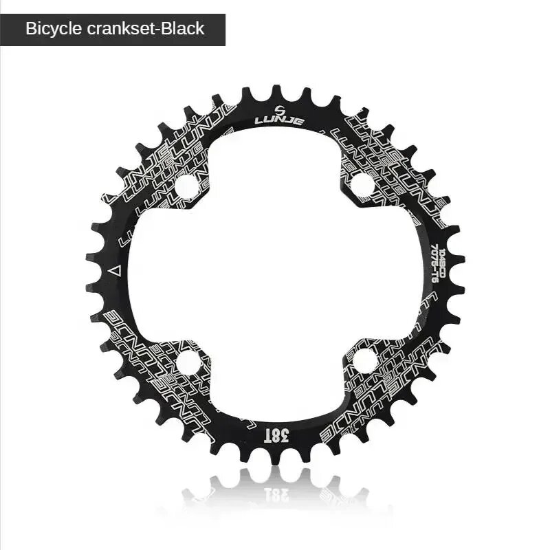 LUNJE 38T Шатунная звезда из алюминиевого сплава для BMX Черный, 40 т, black