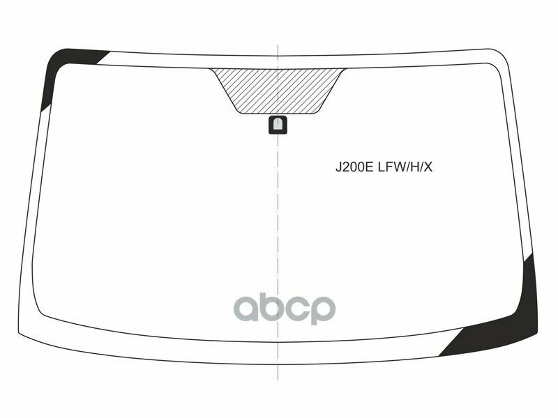Стекло лобовое (Обогрев щеток) Daihatsu Be-Go 06-16 / Terios 06- XYG арт. J200E LFW/H/X