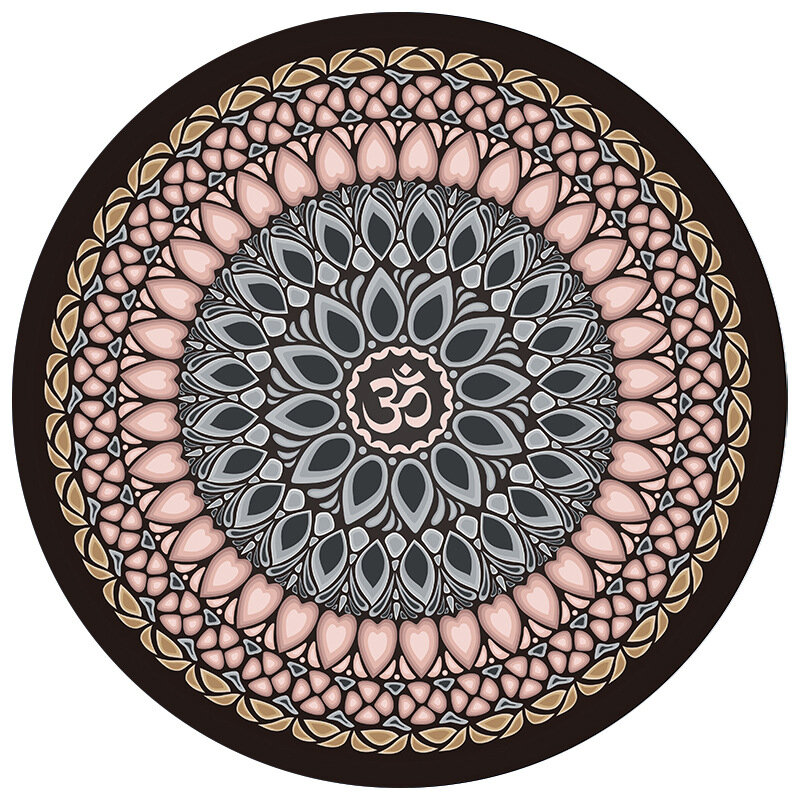 Скакалка Nagudi для йоги, медитации, фитнеса, резиновая, нескользящая, бесшумная, утолщенная, расширенная, круглая, коврик для медитации и йоги