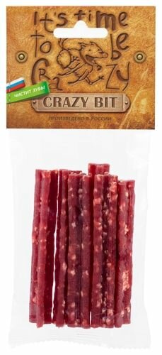Titbit Лакомство для мелких собак Crazy Bit, Мясные палочки с говядиной, 50 гр