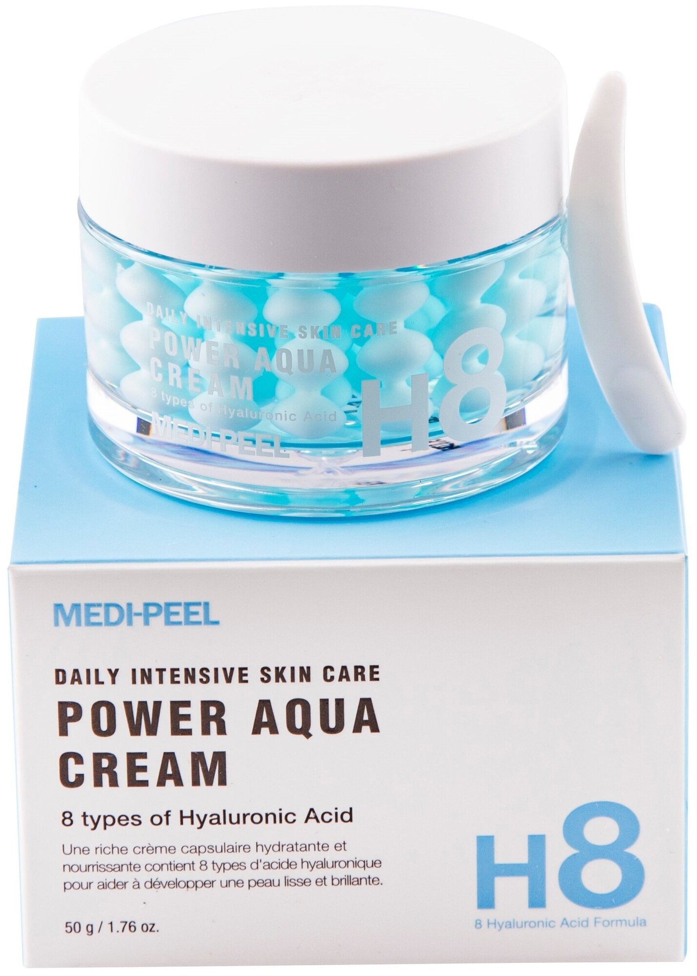 Увлажняющий крем для лица с пептидами MEDI-PEEL H8 Hyaluronic Acid Formula Power Aqua Cream , 50 г.