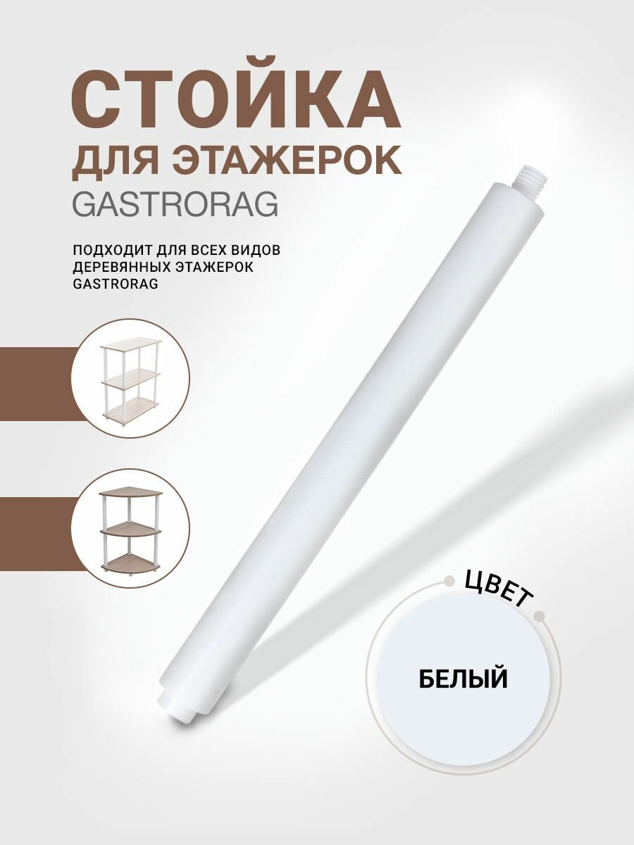 Опора мебельная пластиковая Gastrorag GR-PT W, ножка для мебели, стойка для стеллажа