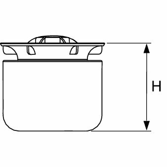 TECE Погружной стакан с мембраной для сифонов DN 100 3695006