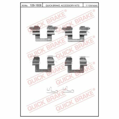 Комплект монтажный тормозных колодок Quick Brake 1091608 для Toyota Camry