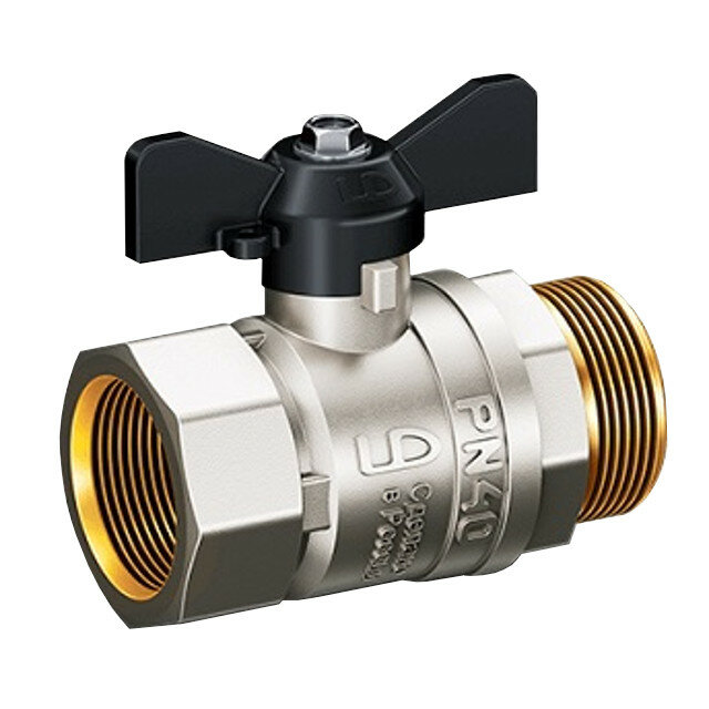 LD Pride кран шаровой 1/2 в/н бабочканадёжное сантехническое соединение для водоснабжения