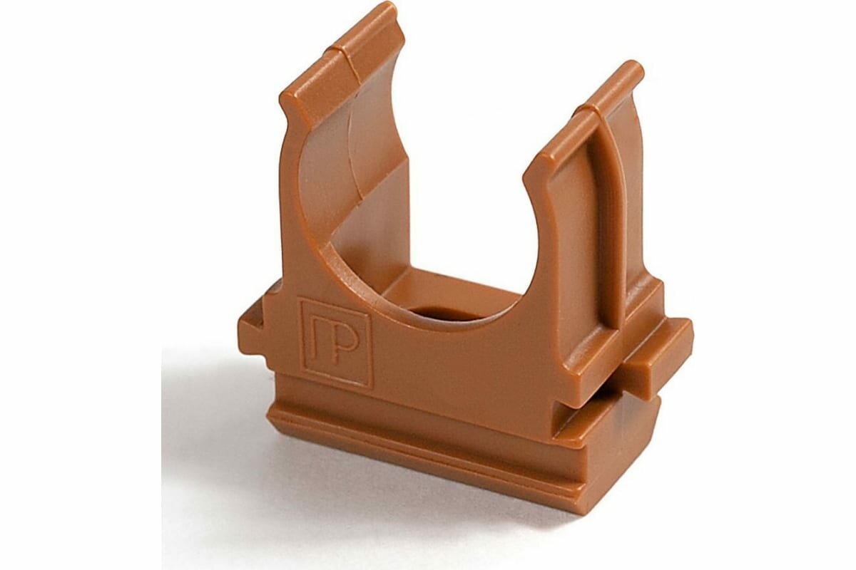 Крепёж-клипса для труб Промрукав АБС-пластик бук д20 100 шт. PR13.0046