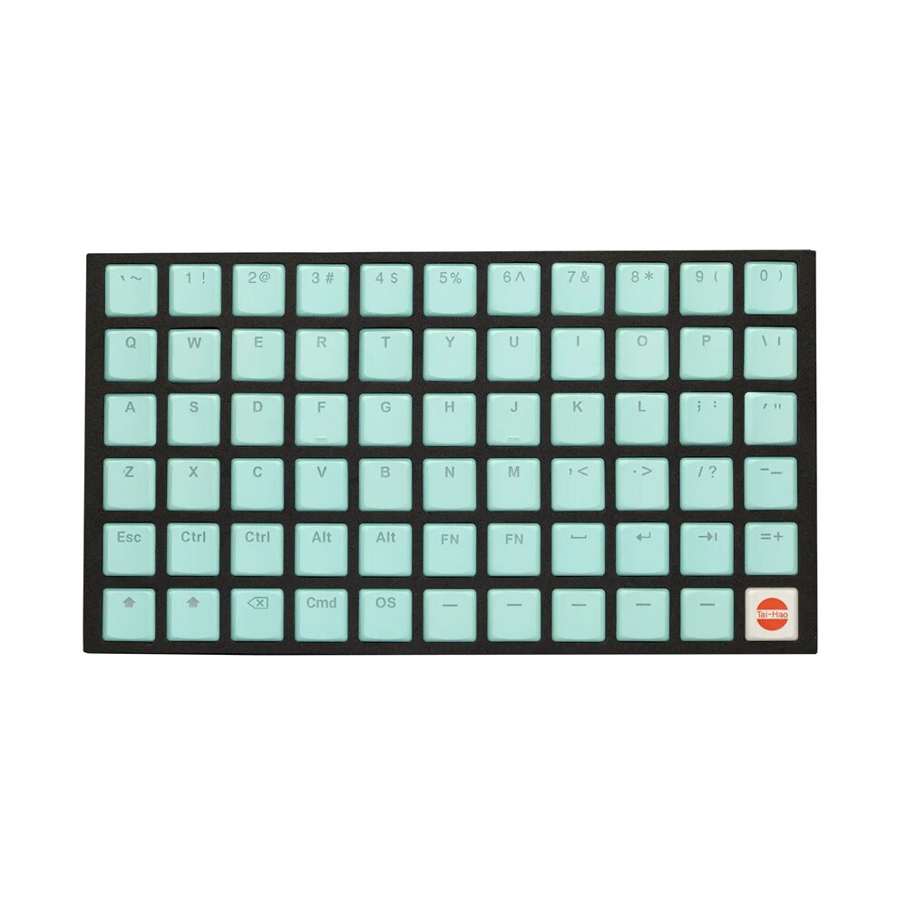 KPrepublic Taihao THT Thins голубые колпачки для клавиш, Цвет: THT Cyan For MX