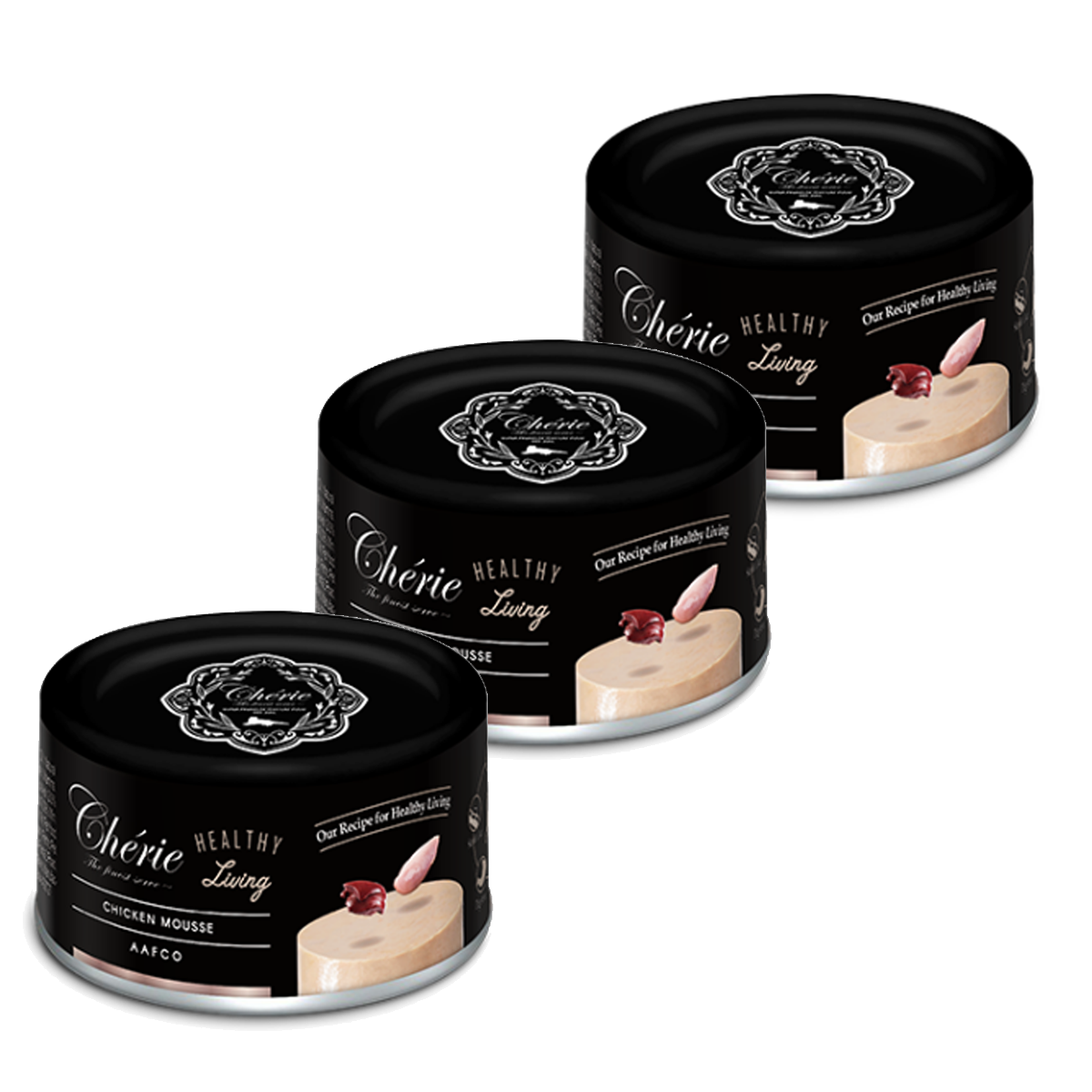 PETTRIC Консервы Cherie Healthy Living мусс из курицы 80г*3шт