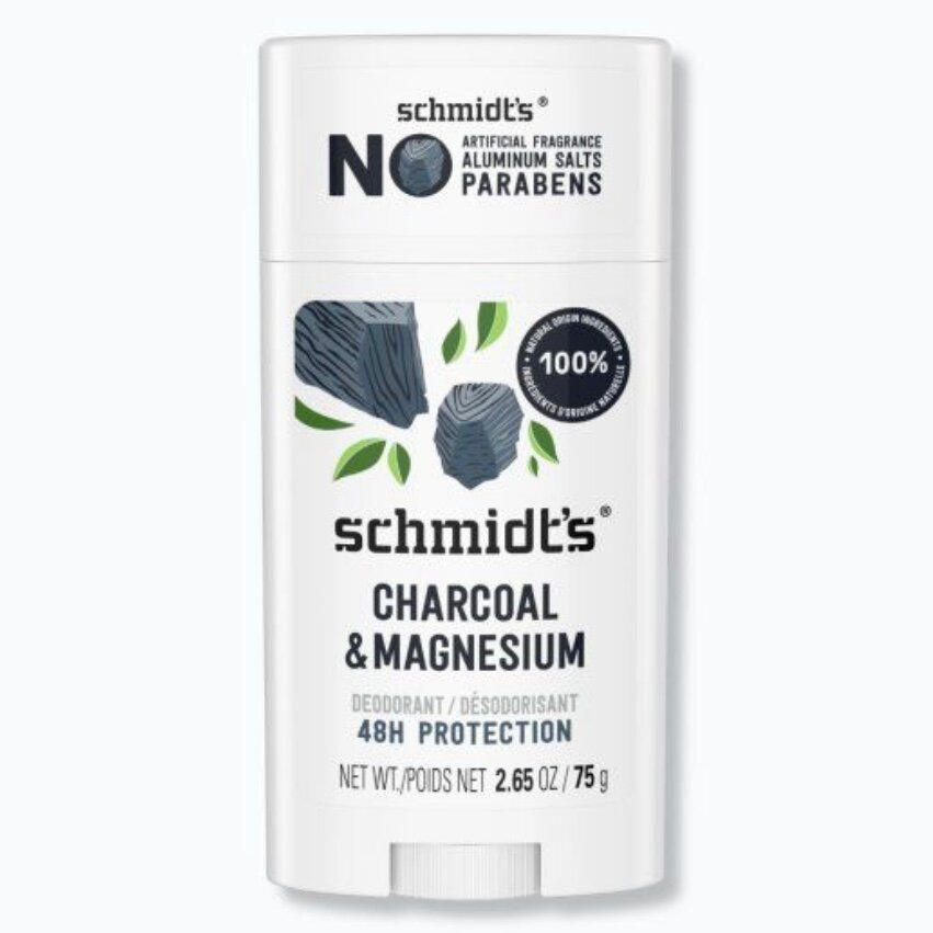 Schmidt's, Натуральный дезодорант без алюминия, 48 часов, Charcoal & Magnesium, древесный уголь и магний, 75 г