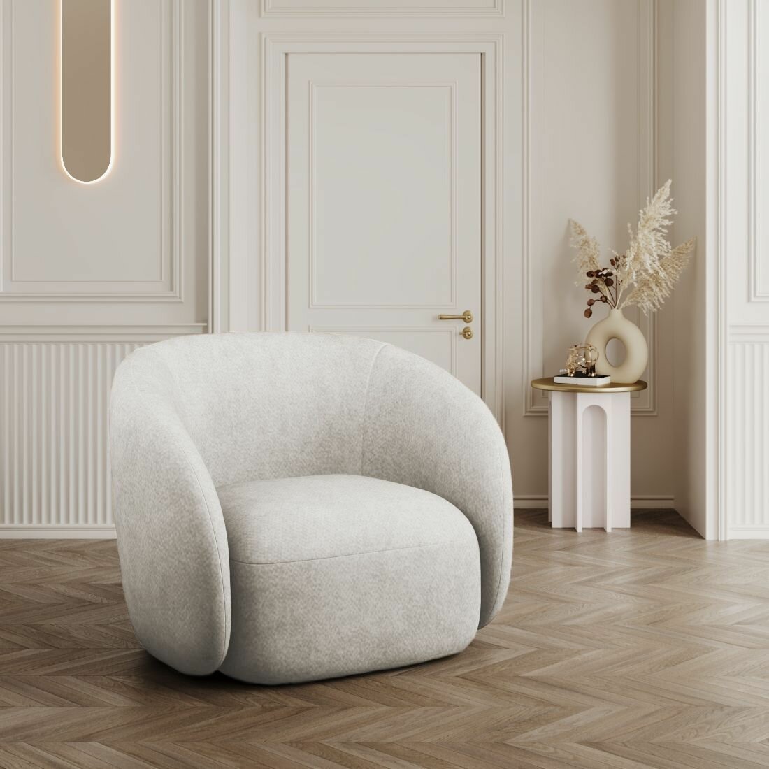 Кресло ZAFFIRO премиум дизайн, велюр