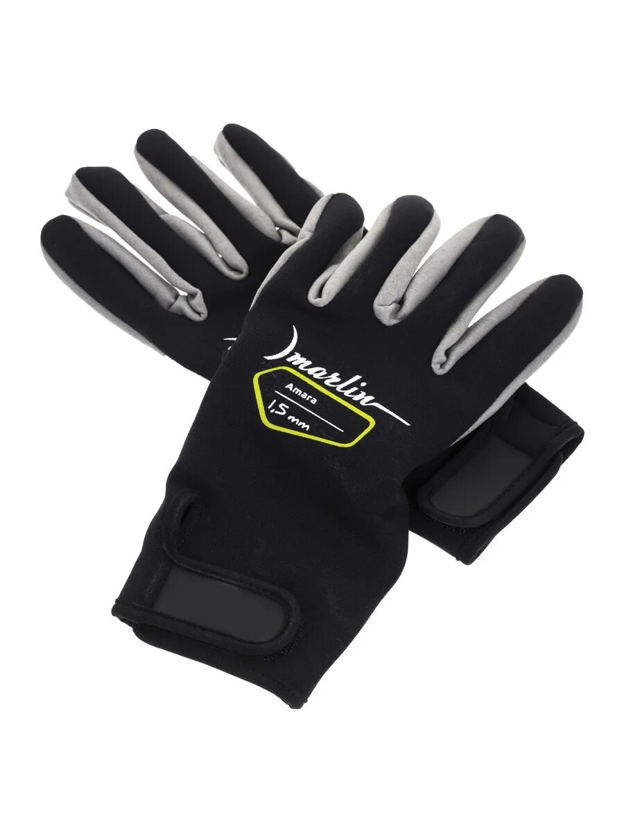 Перчатки для подводного плавания Marlin Amara 1,5 мм, цвет черный, р. L