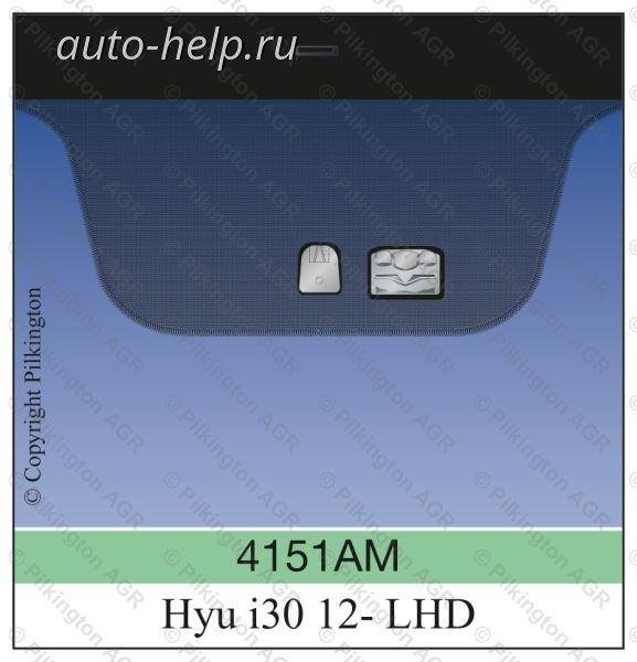 FYG HYUNDAI Лобовое Обогрев ДД VIN solar