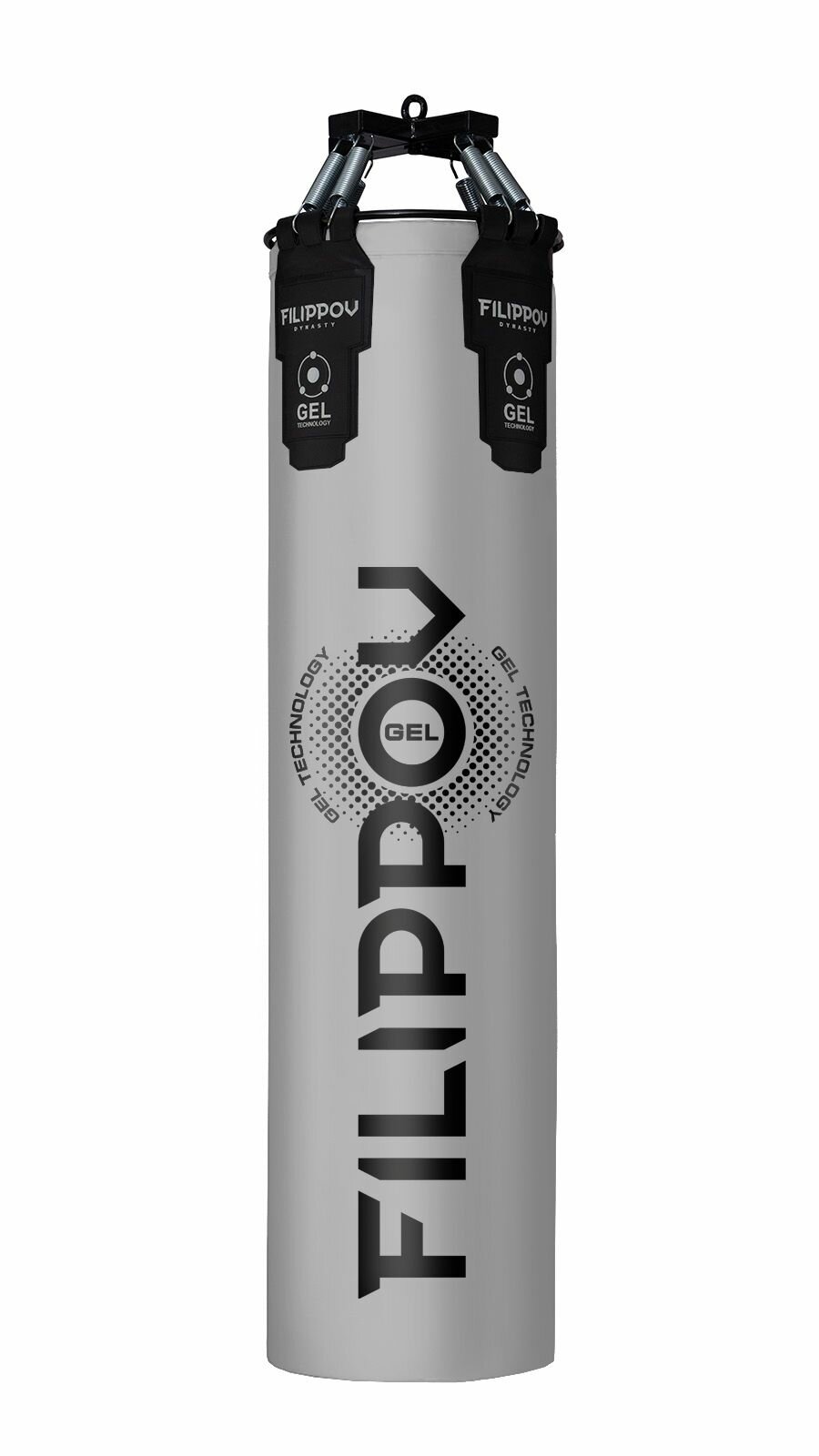 Боксерский мешок PREMIUM GEL FILIPPOV 130см/40см/90кг, серый