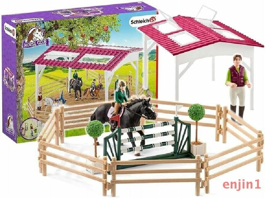 Фигурки Schleich Horse Club - Игровой набор Школа верховой езды с лошадьми и всадниками - Шляйх Лошади 42389