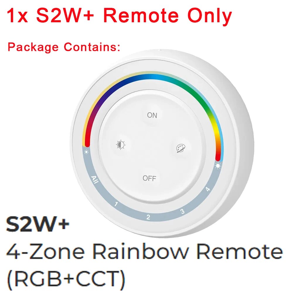 S2W+ 4-Zone Rainbow Remote (RGB+CCT)
