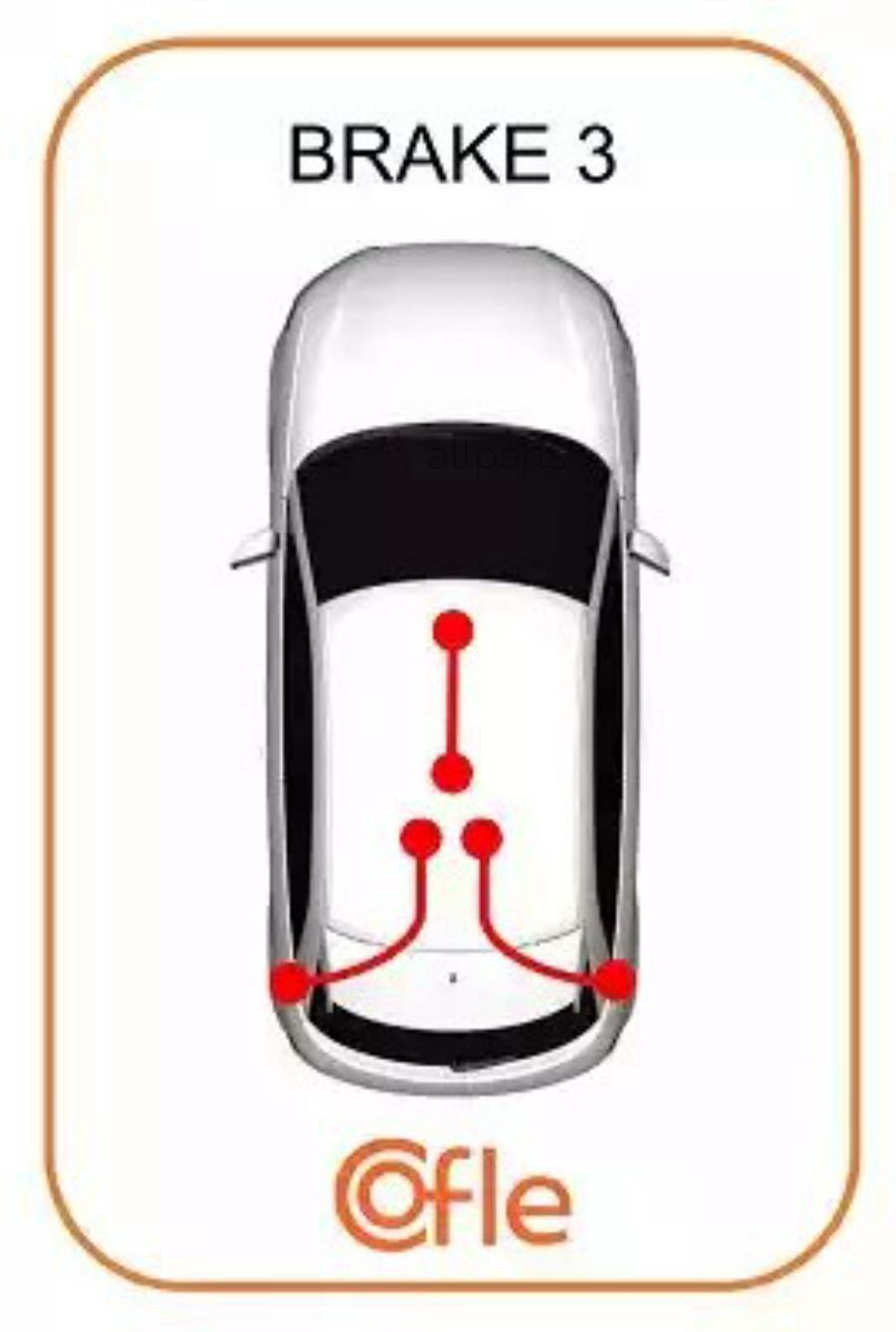 COFLE 10.9454 Трос стояночного тормоза MB: SLK200/280/350 04- 1004/780 mm