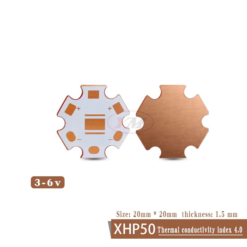 XHP50 светодиодный чип 3-6V, 3шт
