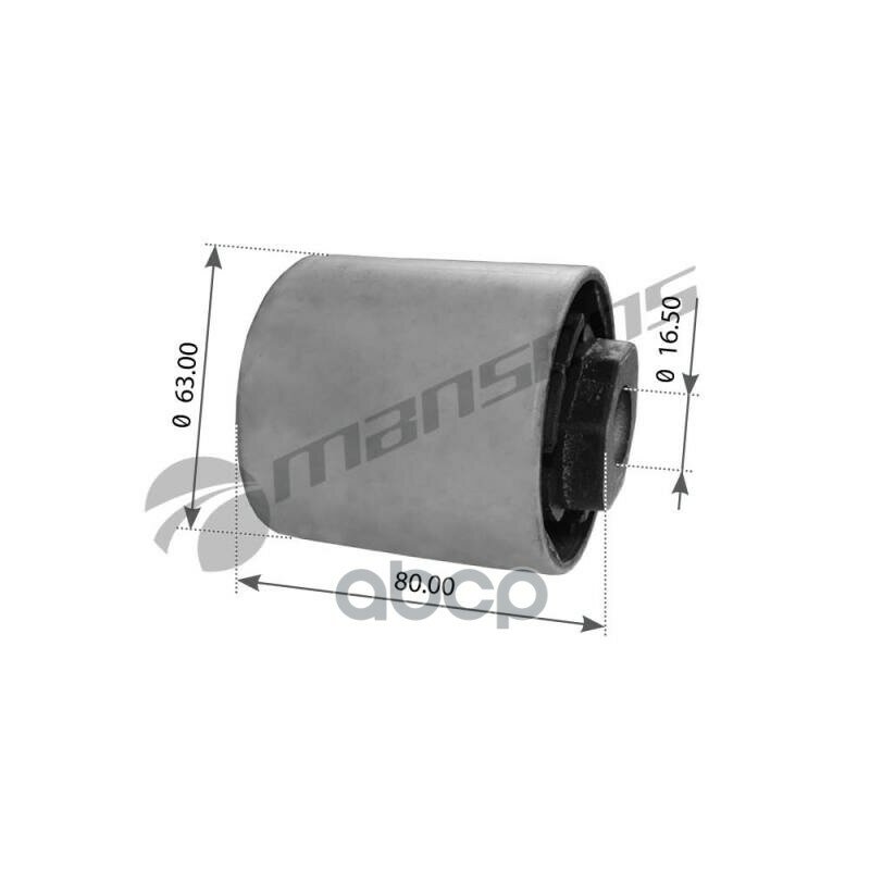 Сайлентблок кабины передний TGA 60*16*80 Mansons арт. 400554