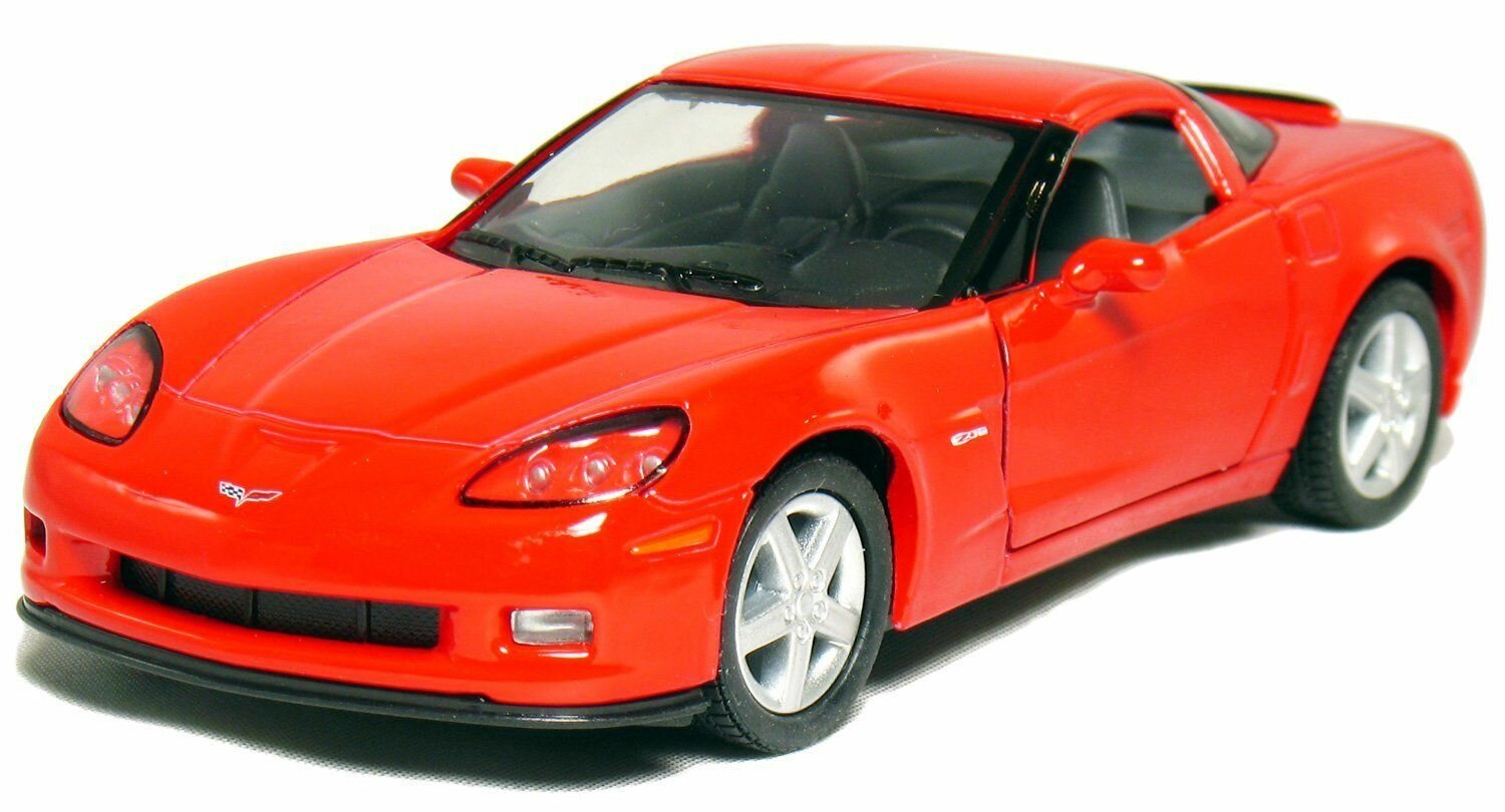Модель машины KINSMART "2007 Chevrolet Corvette Z06 " инерция 1:36