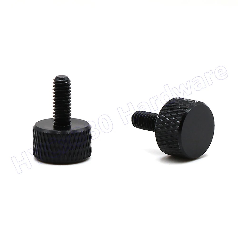 5 шт. алюминиевые винты с накатанной головкой, цветные алюминиевые винты с накатанной головкой, затягивающиеся вручную, M6 M5 M4 M3, длина 6–20 мм, болты корпуса компьютера