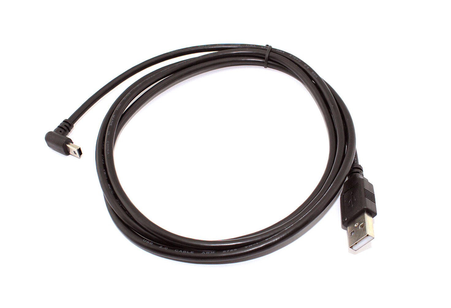 Кабель USB Type A на Mini USB угол вниз 1,5 м