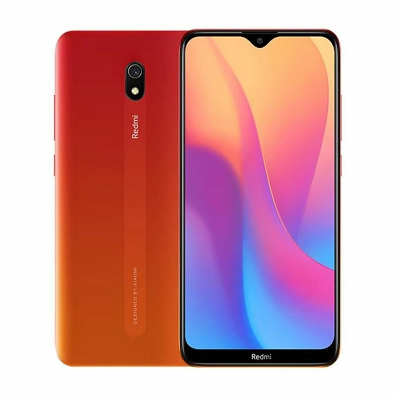 Redmi Смартфон Redmi 8A Смартфон 3ГБ 32ГЬ аккумулятор мобильного телефона Snapdargon 4G 5000mAh 439 12MP камера мобильного Global 3/32 ГБ, коричнево-красный
