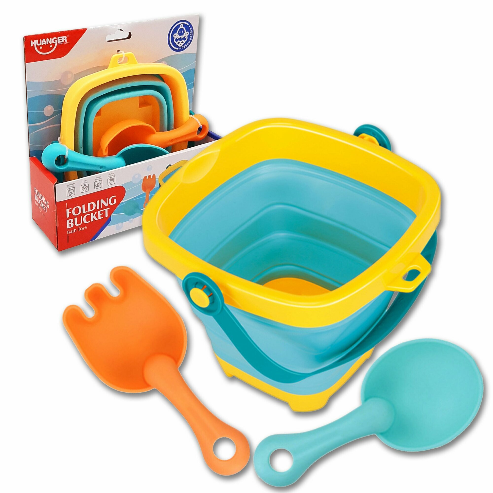 Набор для игры в песке / игрушки для песочницы / складное ведерко для песочницы с лопаткой