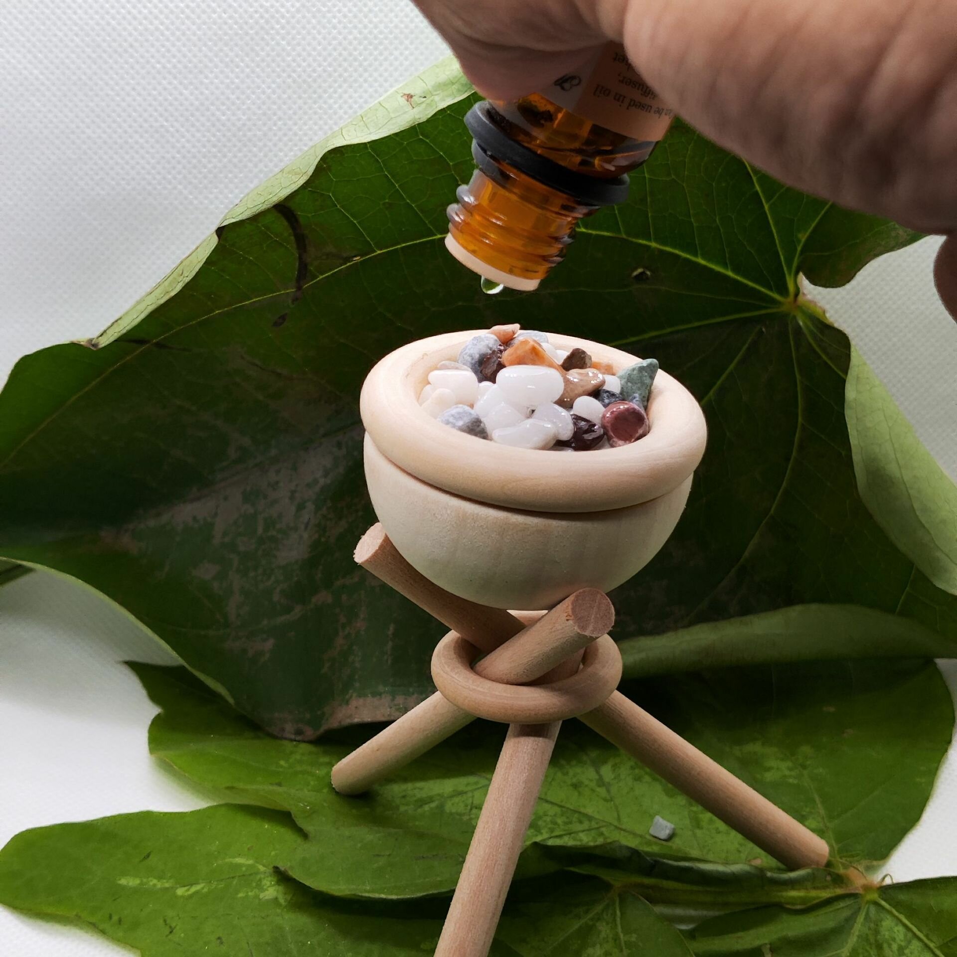 Деревянные diy высокая полка ароматерапия, эфирное масло диффузор стенд