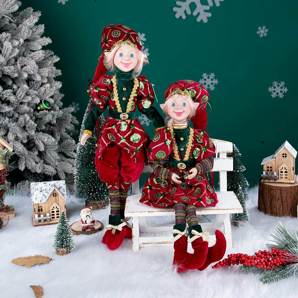 Набор елочных украшений Мягкая игрушка, Сказочный персонаж 2 шт.