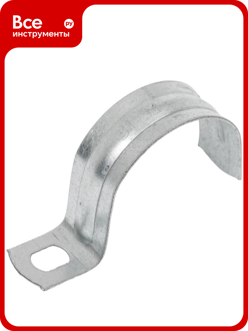 Металлическая однолапковая скоба КрепПак СМО 31-32 50 шт. в упаковке 011.1031, пластиковая