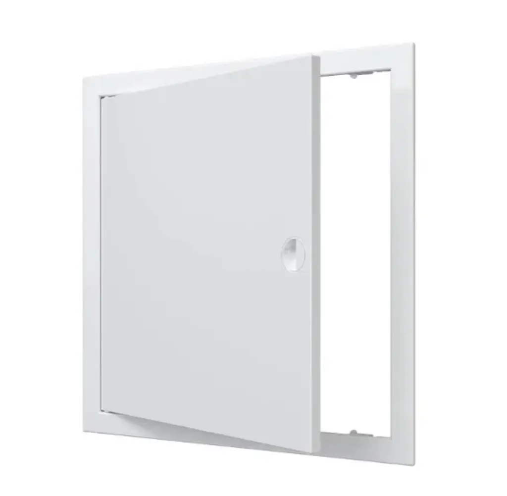 Люк-дверца ревизионная 250х250мм (268х268 с фланцем, 246х246 по посадке) с ручкой, АБС пластик