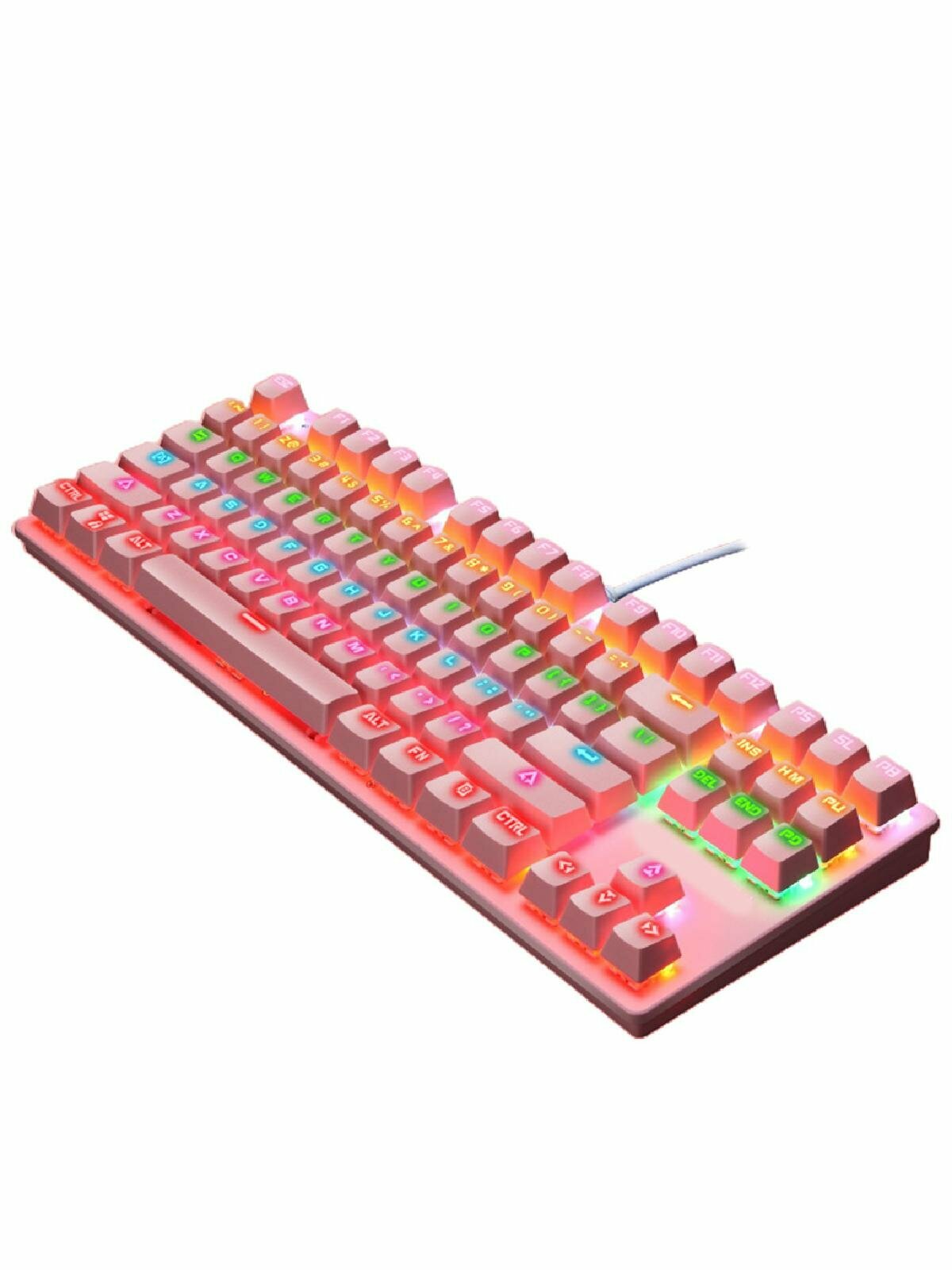 K550 Green Axis Punk Mechanical Keyboard Mechanical Gaming Keyboard, Blue Switches, USB Wired,87-Keys