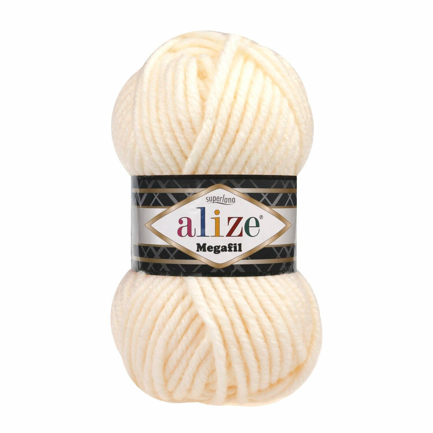 Пряжа Alize Superlana Megafil 310 (5 мотков, 100г/55м) медовый