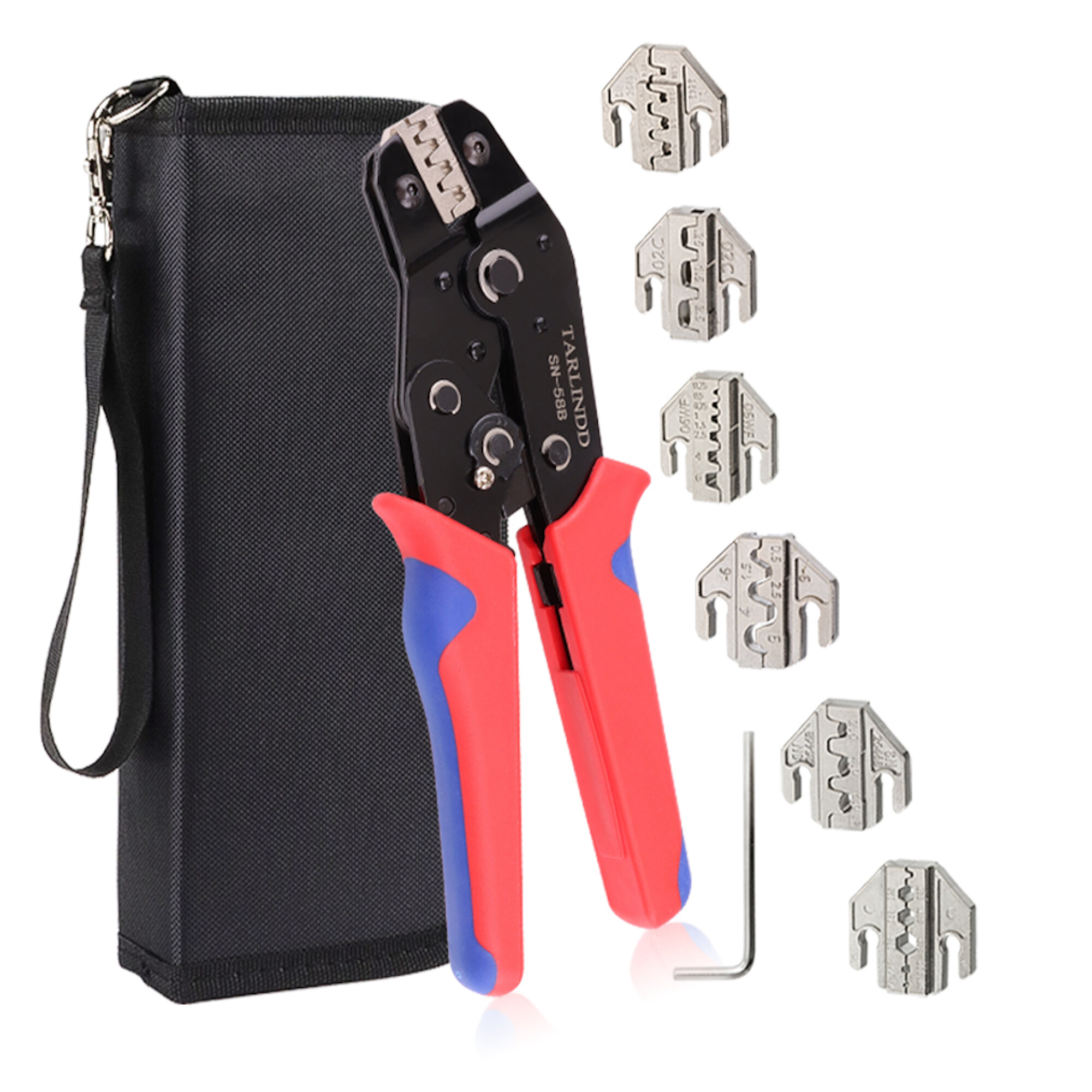 Кримпер с набором матриц для обжима клемм