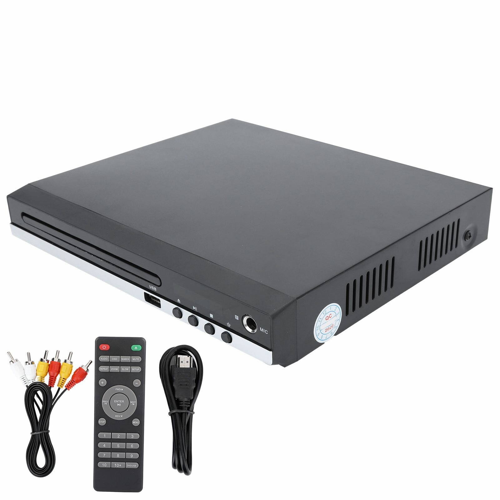 Домашний USB DVD-плеер Мультимедийный цифровой DVD-плеер с поддержкой HDMI Воспроизведение CD, SVCD, VCD, MP3, совместимый с напряжением 100 240 В