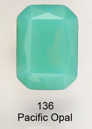 Прозрачные кристаллы для рукоделия Бирюзовый, 10x14mm-20pcs, Pacific Opal