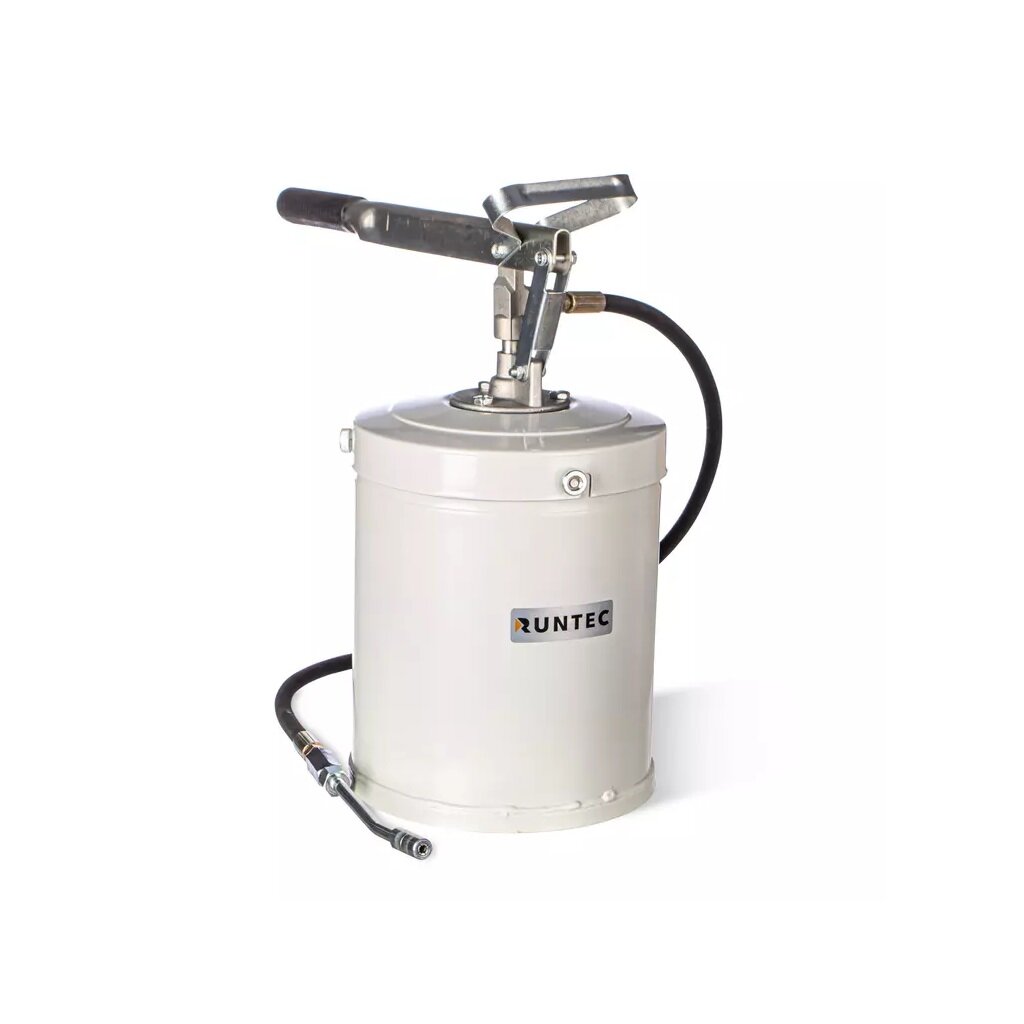 RUNTEC Нагнетатель смазки ручной, NLGI 1,2, 8 л, обрезиненная рукоять RT-HPG8