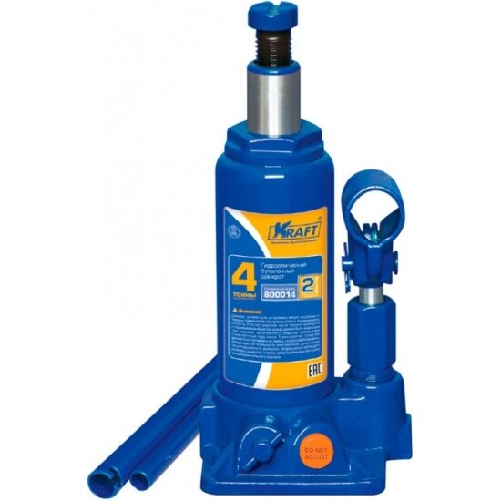 Домкрат гидравлический бутылочный 4 тонны Kraft КТ 800014