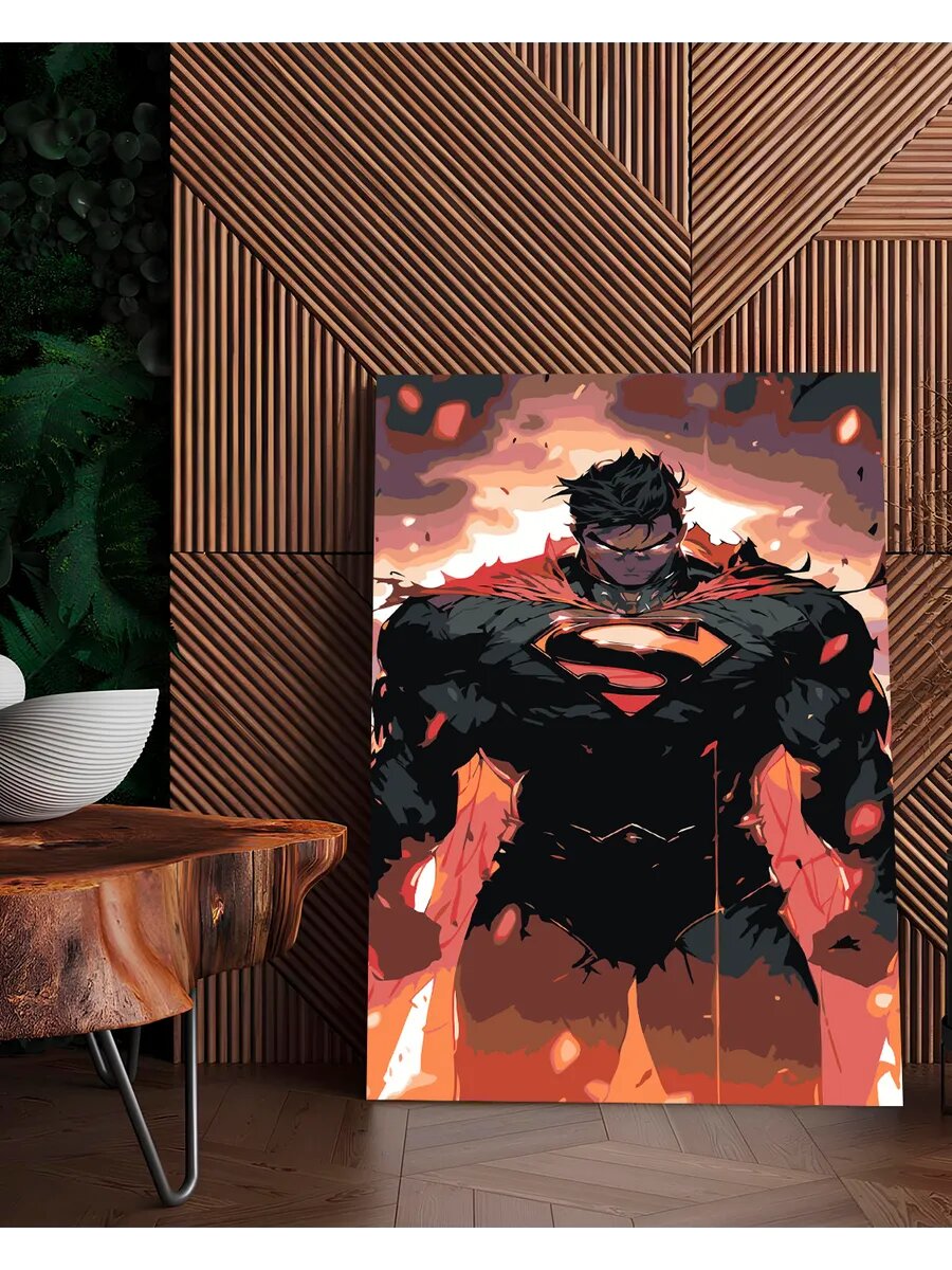 Картина по номерам Аниме-Супермен