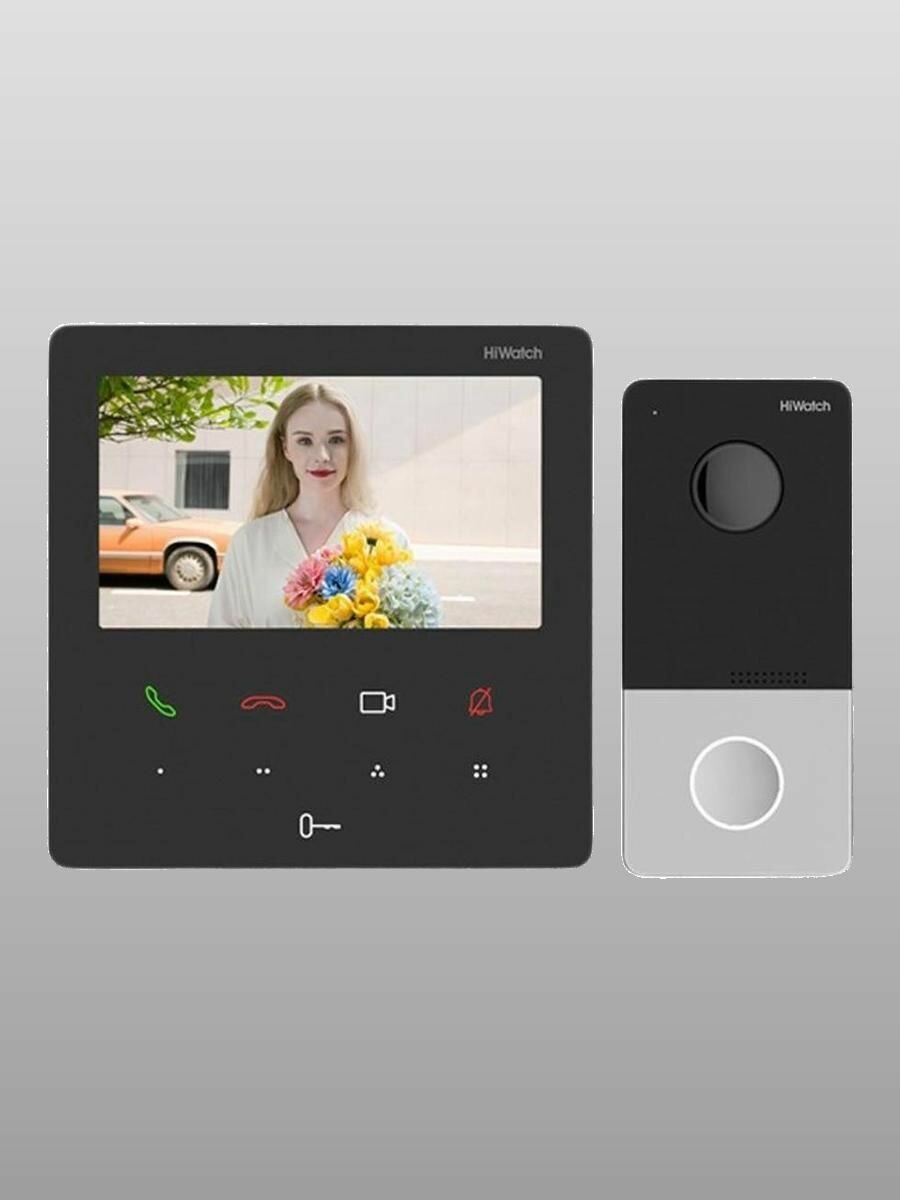Комплект IP-видеодомофона HiWatch DS-D200IKWF