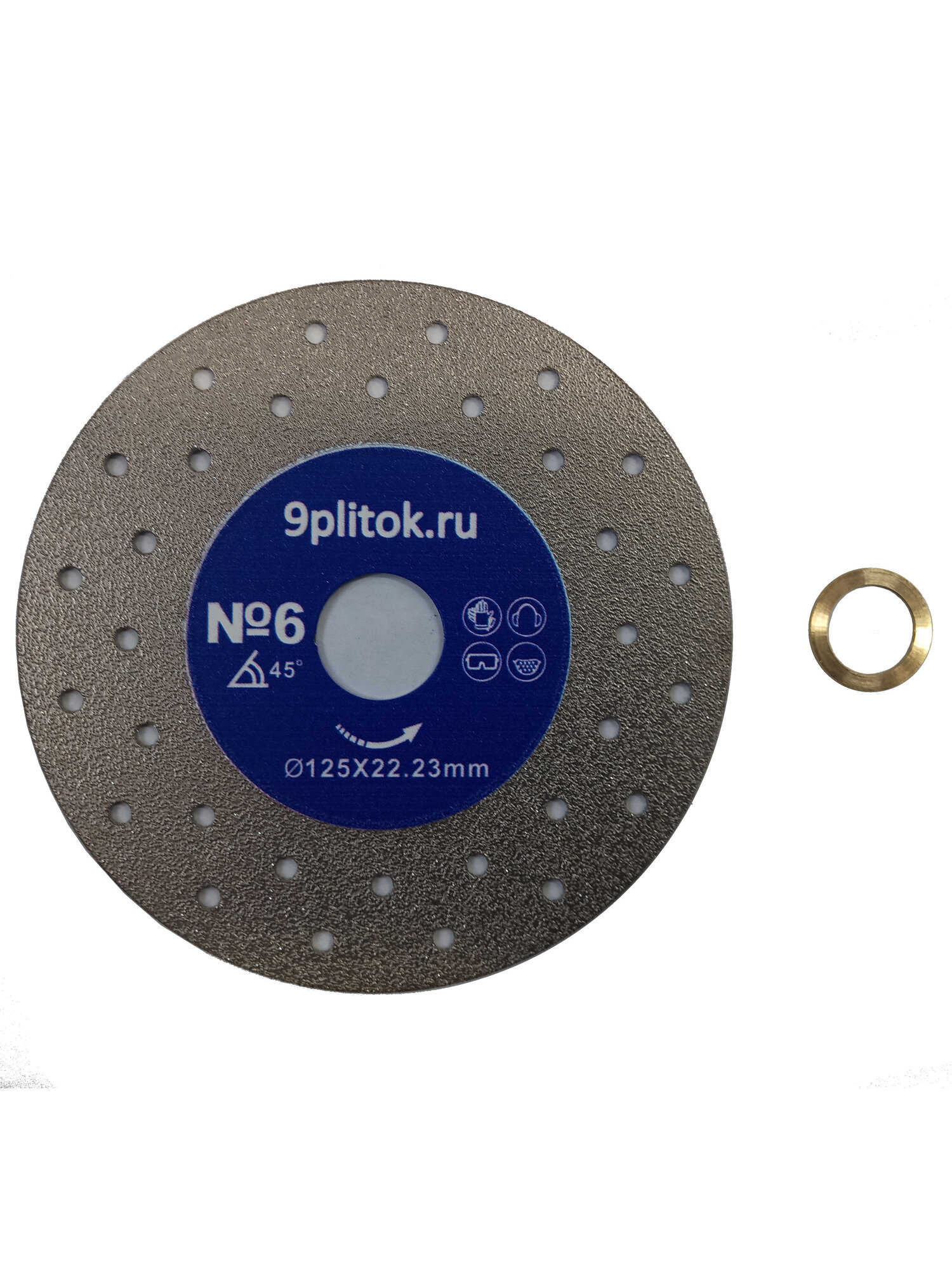 Диск для заусовки 9plitok №6 (вакуумная напайка)